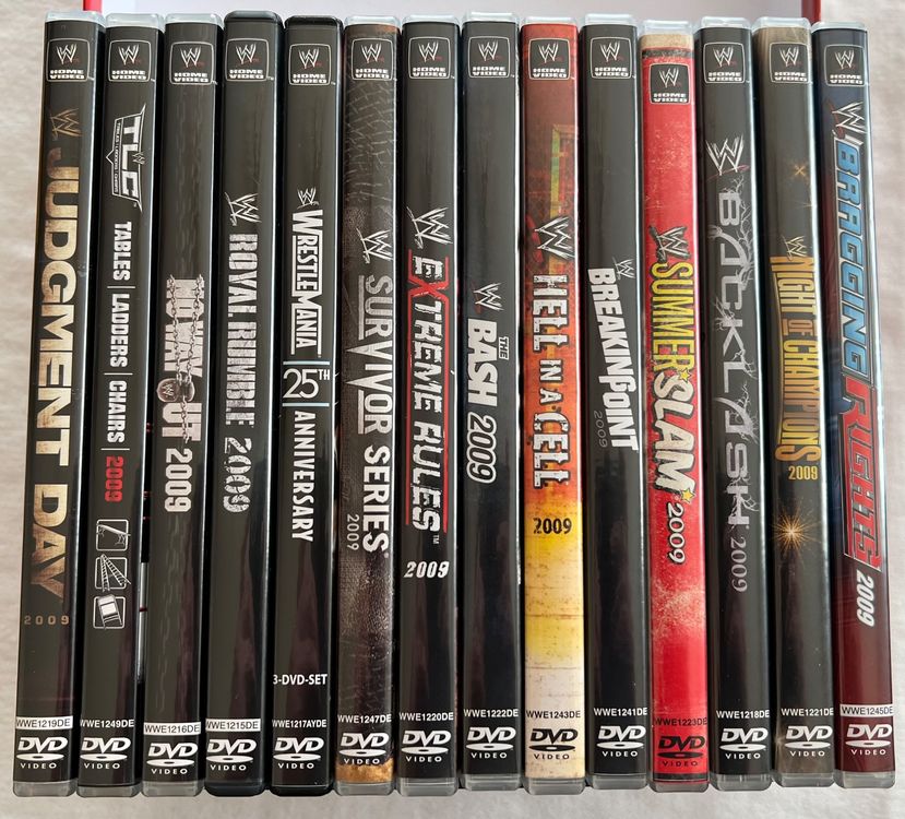 WWE PPV Collection selten von 2009 Top Zustand Neuwertig (Neu (gemäss ...