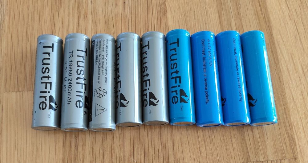 TrustFire 18650 Li-Ion 3.7V Akkus (9 Stück) (Gebraucht) in Regensdorf ...
