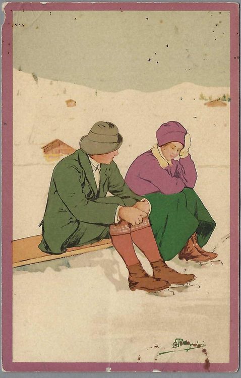 KÜNSTLER-LITO SIGN. PELLEGRINI, VOUGA-GENÈVE, No.114, 1913? (Gebraucht ...