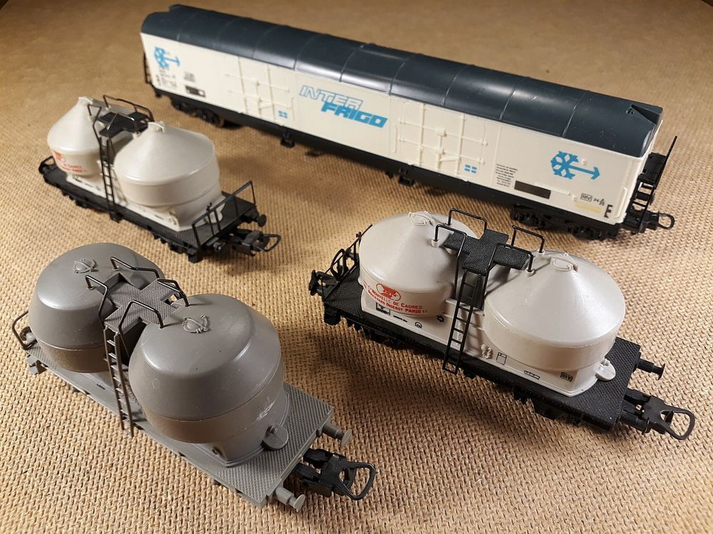 LIMA, 3 wagons-citerne + 1 wagon frigorifique, HO, DC | Kaufen auf Ricardo