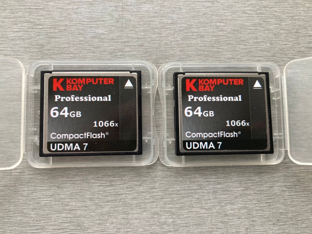 Verkaufe 2x 64 GB Compact Flash CF Speicherkarte Komputerbay (Gebraucht ...