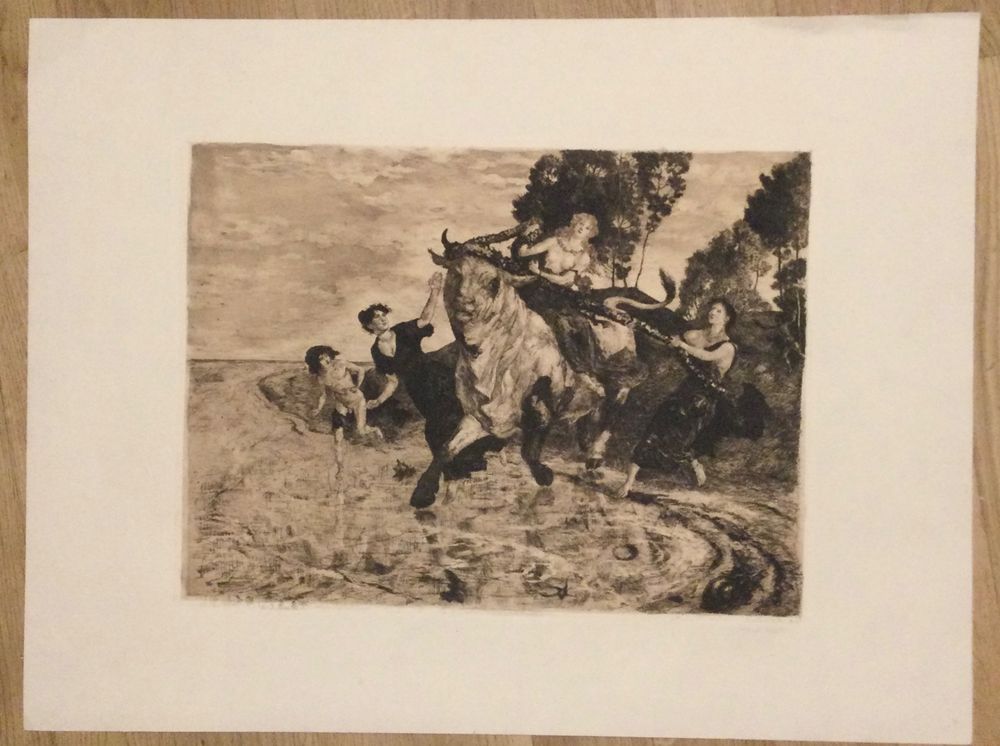 Albert WELTI (1862-1912) Radierung Handsigniert (Gebraucht) in Root für ...