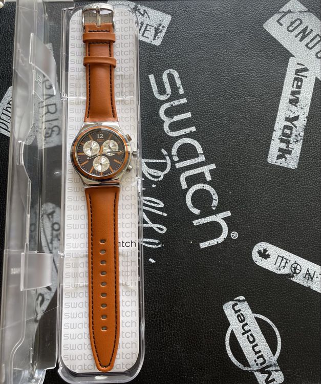 Swatch Uhr Irony New Chrono Prisoner YVS413 (Neu und originalverpackt ...