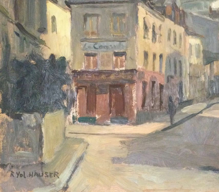 Renée Yolande HAUSER (1919-2008) Stadt Ansicht Gemälde (Gebraucht) in ...