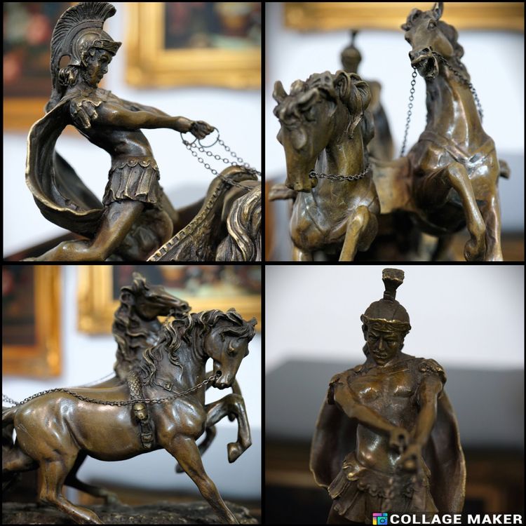 BRONZE SKULPTUR ACHILLES TROJA STREITWAGEN MYTHOLOGIE | Kaufen auf Ricardo