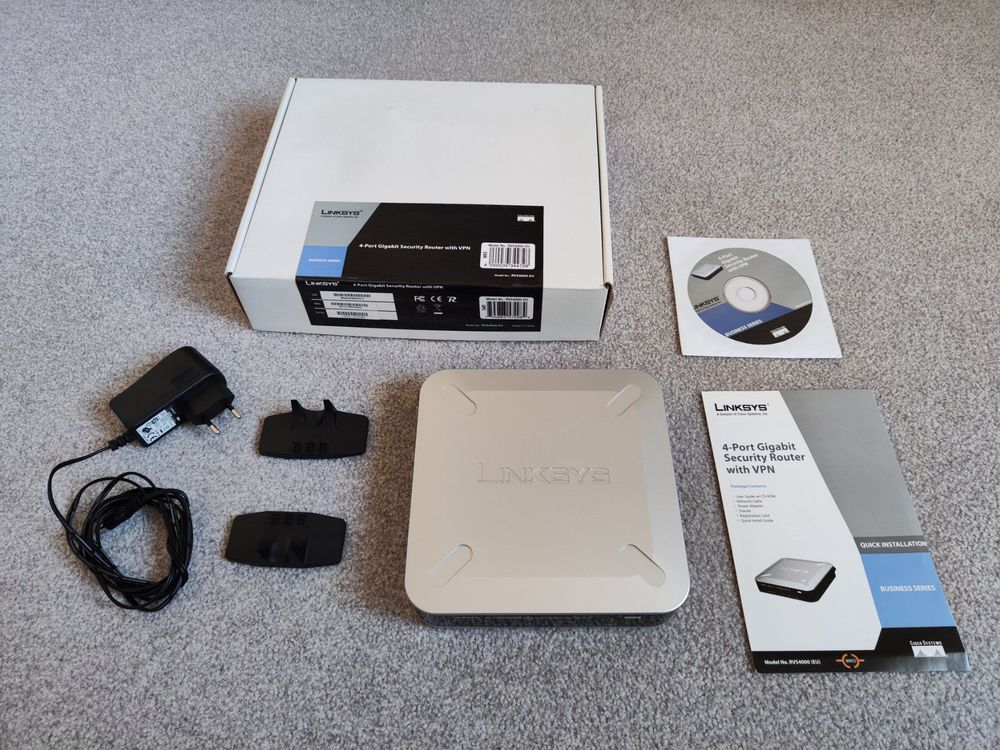 Linksys 4-Port Gigabit Security Router mit VPN RVS4000-EU (Gebraucht ...