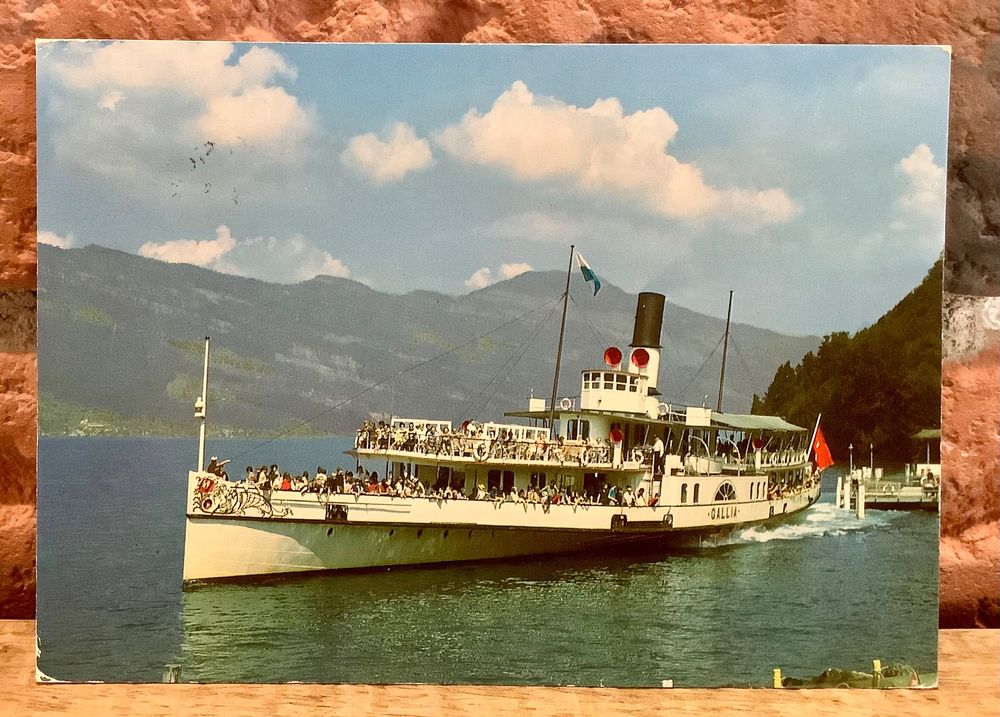 1973 - Alte Foto AK Dampfschiff GALLIA - Vierwaldstättersee | Kaufen auf Ricardo