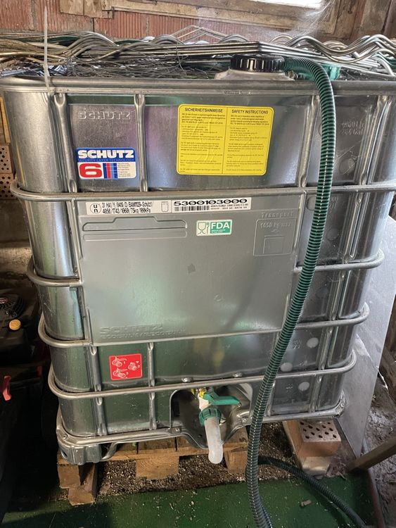 Wassertank IBC 1000 Liter mit Überlaufanbohrung (Gebraucht) in Zeihen ...