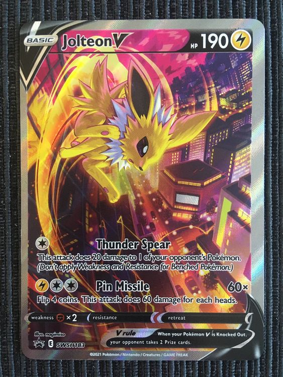 Pokemon Jolteon V Alternative Promo Evolving Skies | Kaufen auf Ricardo
