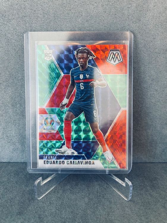 2021 Mosaic UEFA Euro Eduardo Camavinga Red Green Rookie RC | Kaufen auf Ricardo