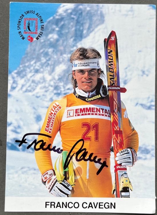 Franco Cavegn / Skirennfahrer/ Salomon Ski | Kaufen auf Ricardo