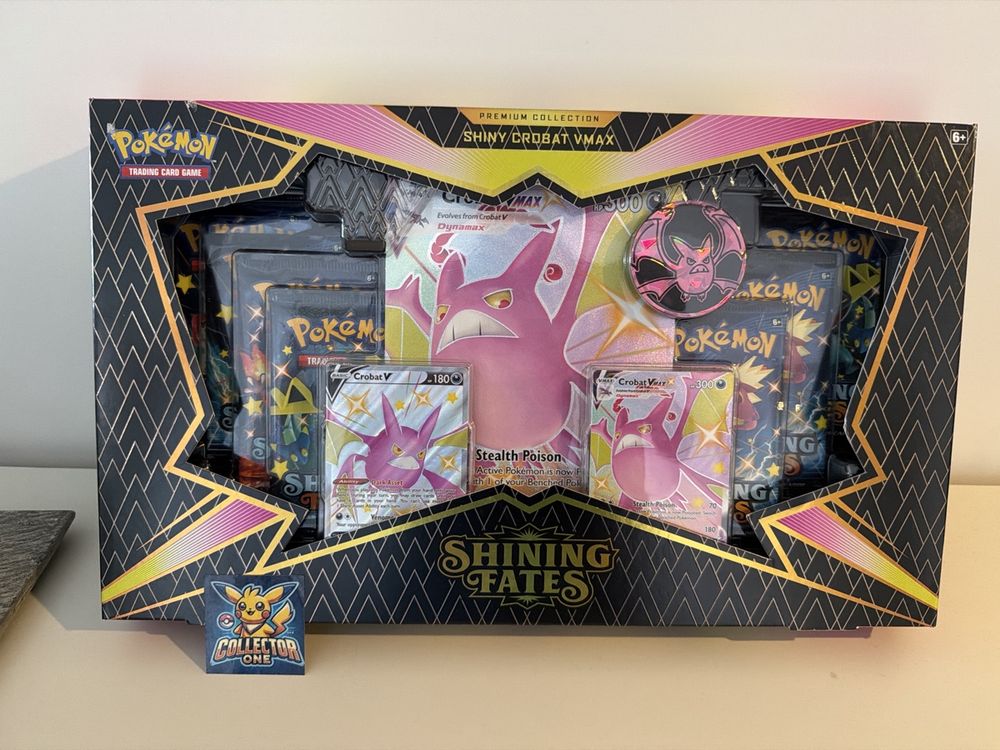 Pokemon Shining Fates 2021 Shiny Crobat VMAX Charizard Box (Neu (gemäss ...