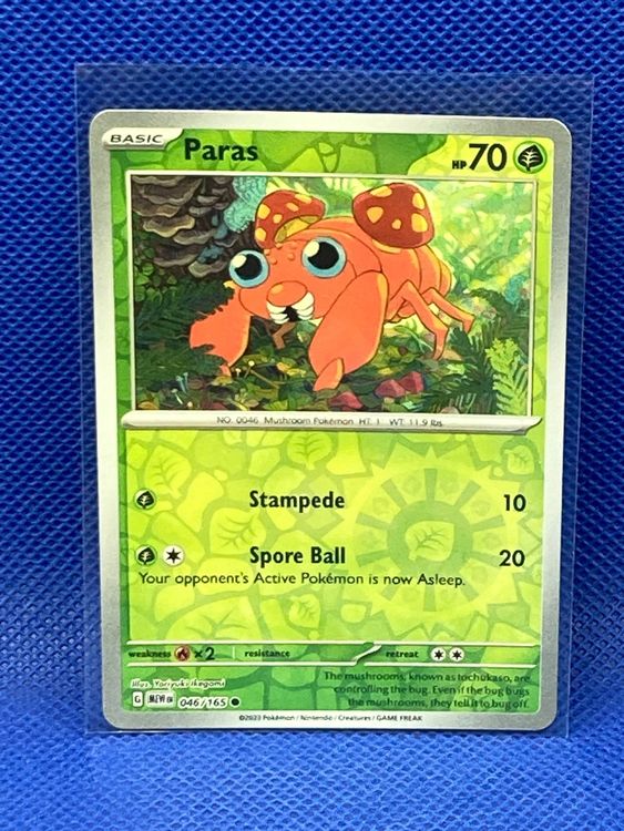 Pokemon 151 Paras Reverse Holo 046 / 165 | Kaufen auf Ricardo