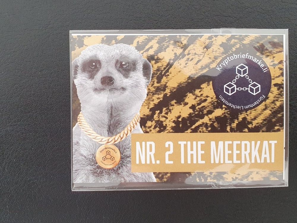 Liechtenstein Crypto Stamp The Meerkat Kupfer | Kaufen auf Ricardo