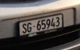 Autonummer - SG 65943 - Kontrollschild | Kaufen auf Ricardo