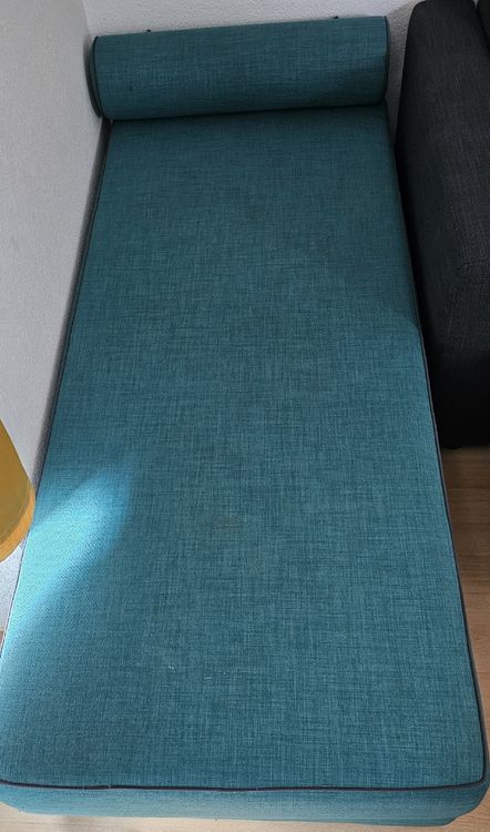 MERIDIENNE OU DIVAN turquoise relax avec coussin. MICASA. (Gebraucht ...