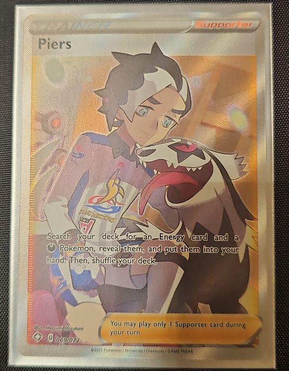 Piers Full Art Trainer Karte Pokemon Sword & Shield (Gebraucht) in ...