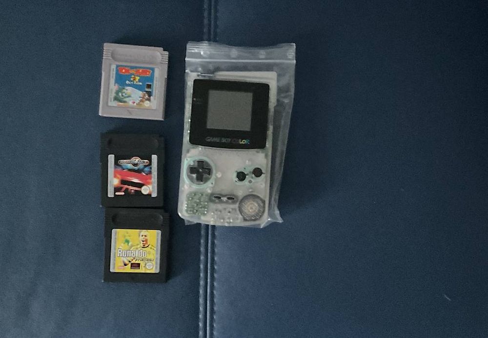 Gameboy Color LCD Display mit Akku Batterie 3 Games (Gebraucht) in ...
