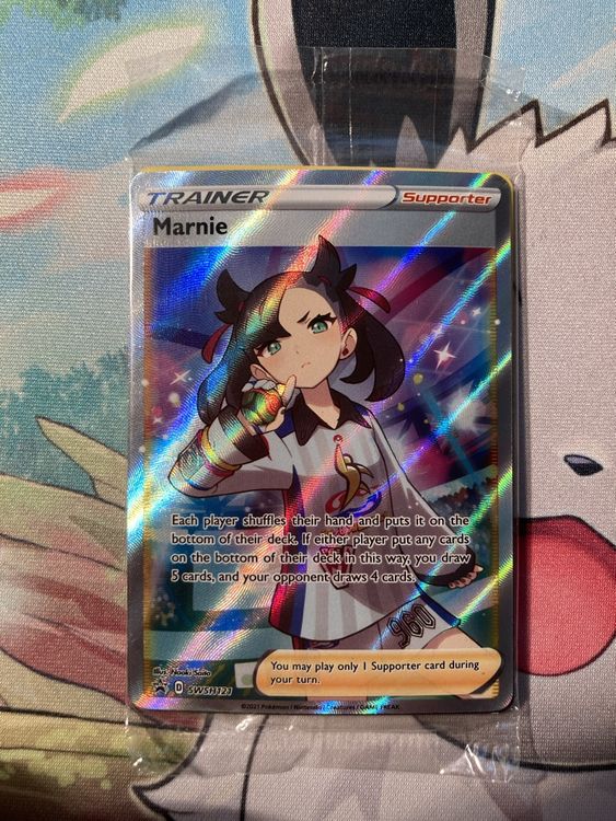 Pokemon card EN Marnie Promo Full Art + 3 holo SEALED | Kaufen auf Ricardo