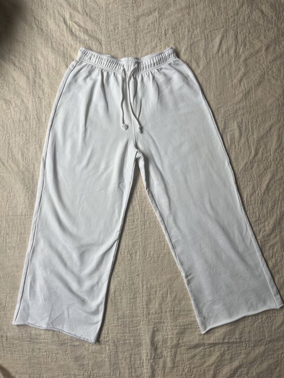 White Zara wide-leg sweatpants, size M (Neu (gemäss Beschreibung)) in ...