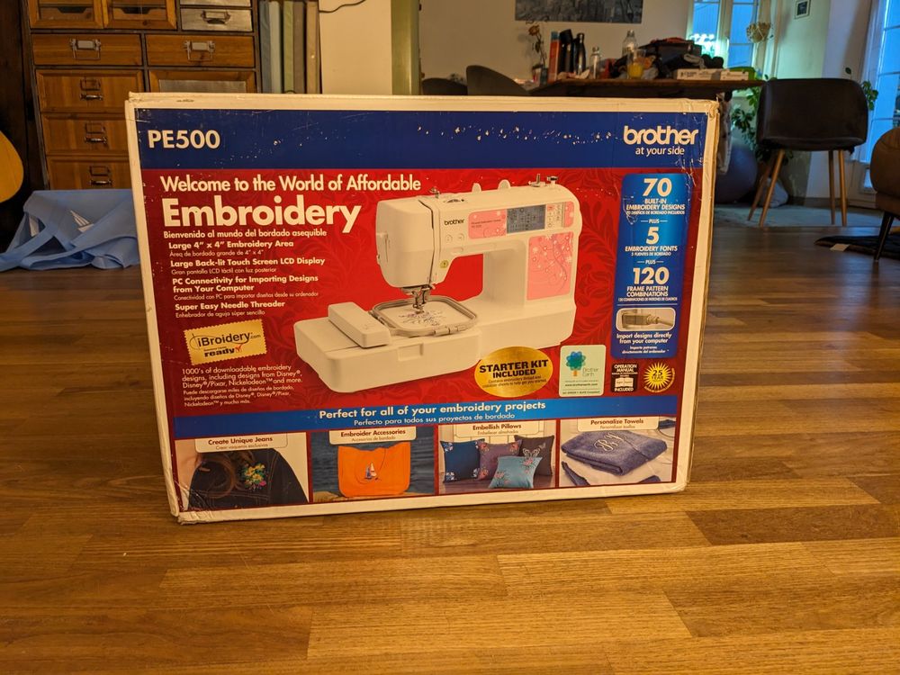 Brother Stickmaschine PE-500 fast neu OVP wie innov-is 90e | Kaufen auf Ricardo