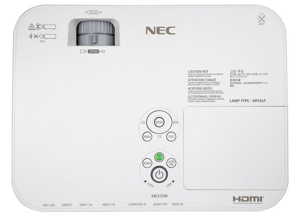 Projector NEC HD Beamer 1080p 2xHDMI F4 (Gebraucht) in Essertines-Sur ...