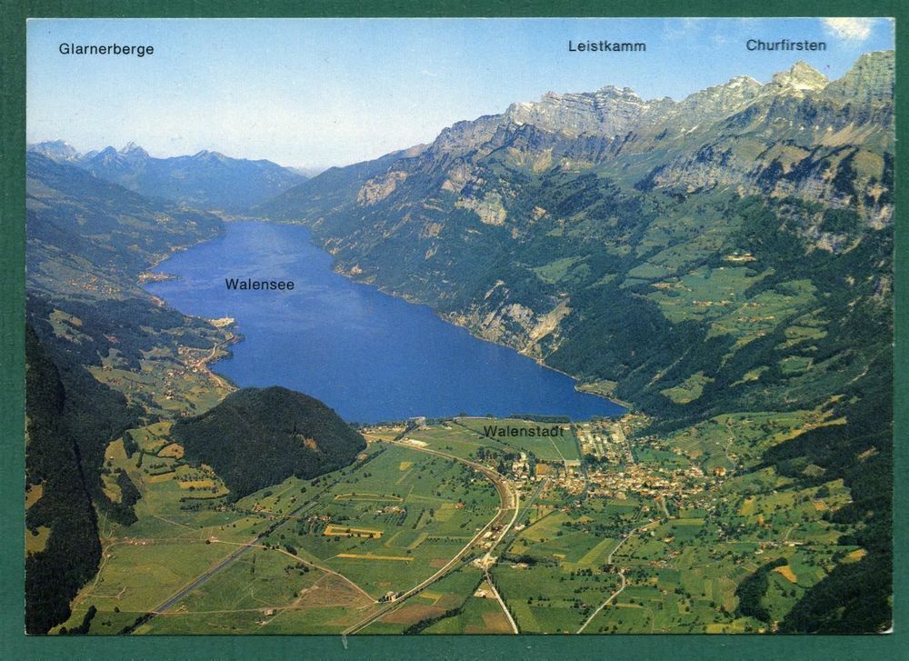 Walensee mit Kerenzerberg und Walenstadtberg, Flugaufnahme | Kaufen auf Ricardo