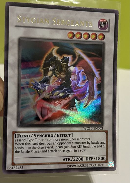 Stygian Sergeants Yugioh World Championship 2010 promo card (Gebraucht) in Steinmaur für CHF 20 ...
