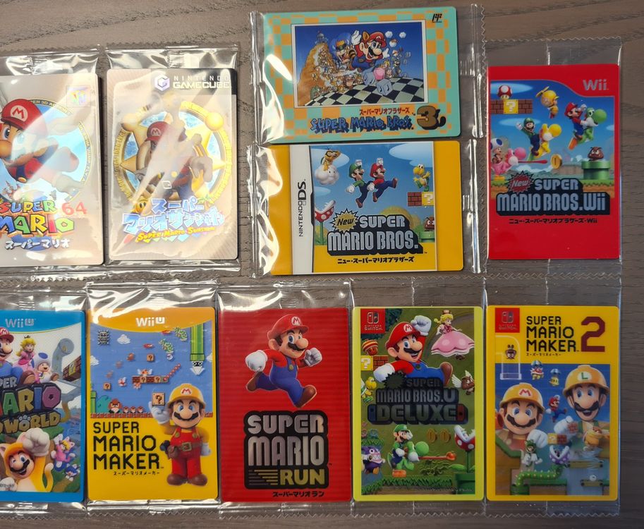 Super Mario Sammelkarten jp (Neu (gemäss Beschreibung)) in Rüttenen für ...