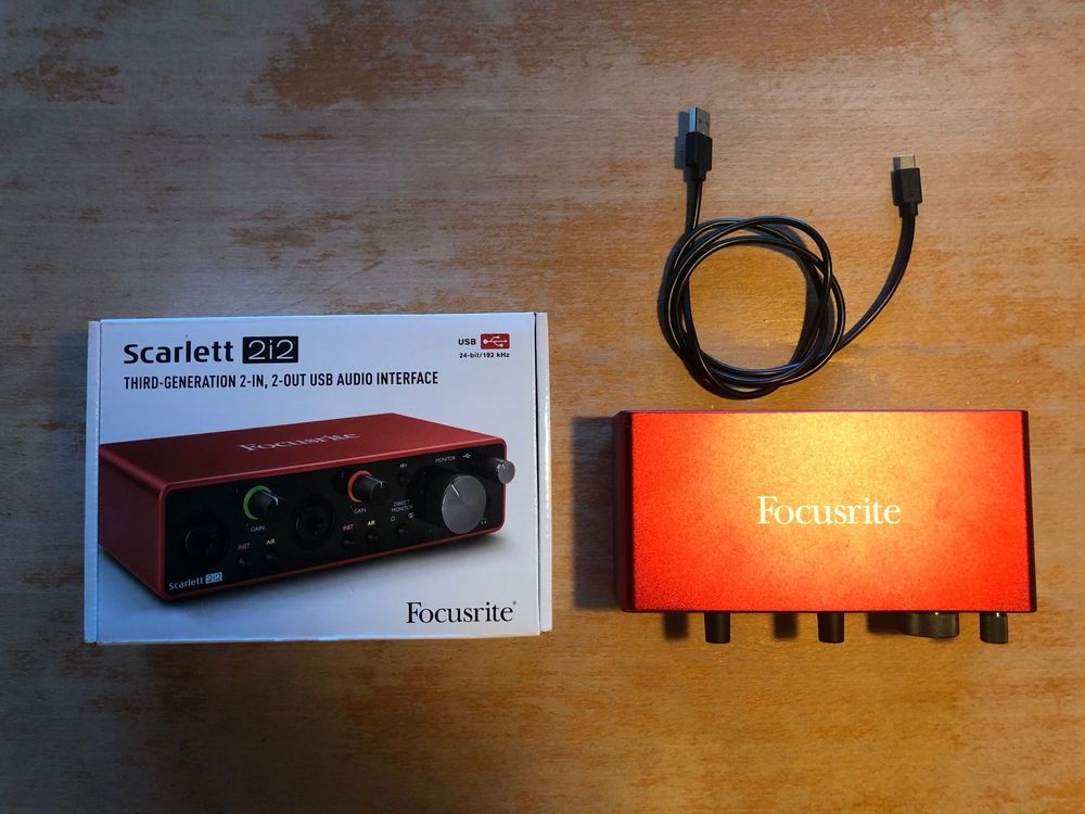 Focusrite Scarlett 2i2 – 3. Generation (Gebraucht) in Basel für CHF 120 – mit Lieferung auf ...