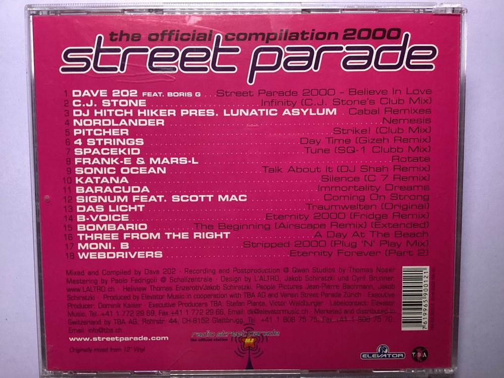 CD Dave 202 – Street Parade 2000 - The Official Compilation | Kaufen ...