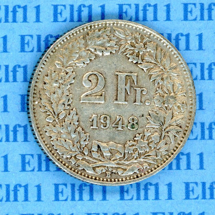 CHF___2.00 1948 ss+ 2 Franken (Gebraucht) in Widnau für CHF 9 – mit Lieferung auf Ricardo kaufen