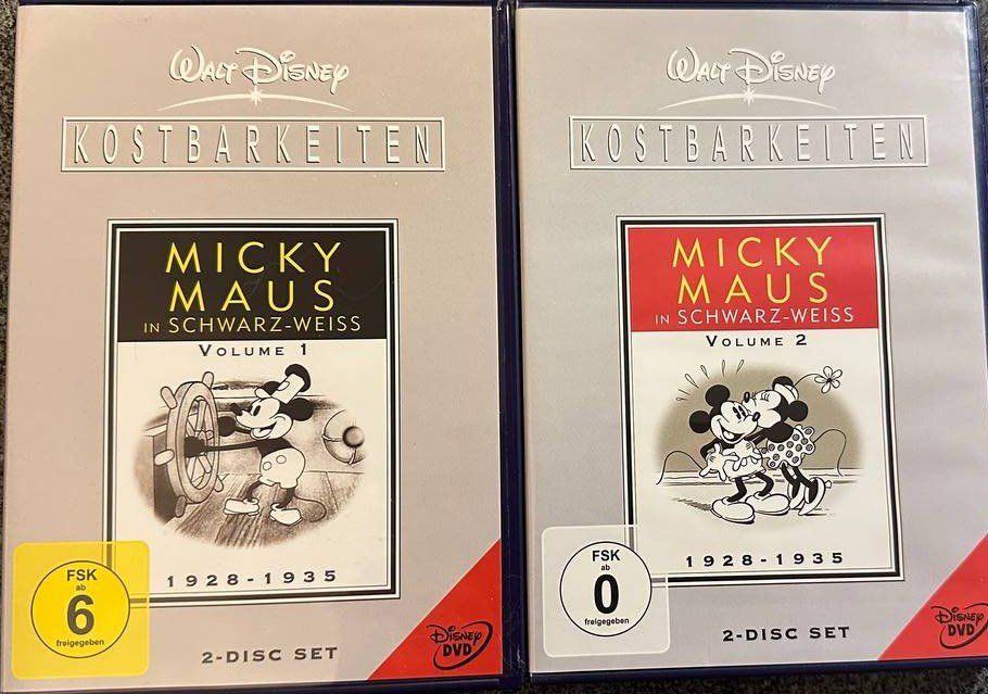Mickey Maus in Schwarz-Weiss DVD Vol. 1+2 (Gebraucht) in Beringen für ...