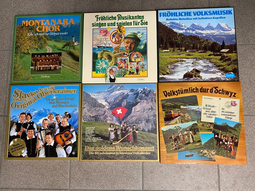 Schallplattensammlunk Volkstümliche Musik CH, BOX-SET 6 stk. | Kaufen auf Ricardo