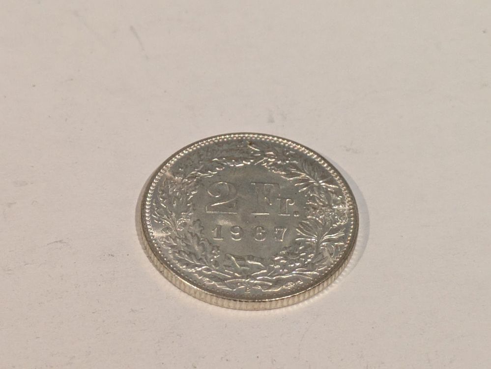 Schweizer 2 Franken Münze, Jahrgang 1967 (Gebraucht) in Bern für CHF 2 – mit Lieferung auf ...