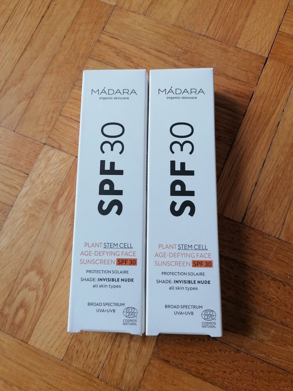 MÁDARA Sonnencrème Gesicht LSF 30 getönt 2x 40 ml ungeöffnet (Neu und ...
