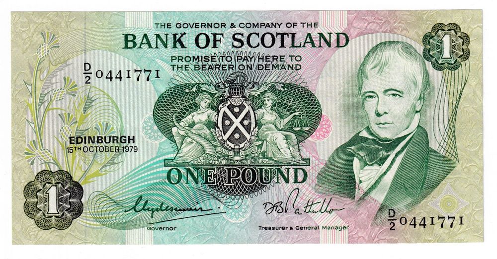 Banknote Schottland 1 pound1979unz | Kaufen auf Ricardo