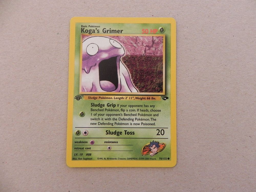 Basic Pokémon 1. Edition Koga`s Grimer (Gebraucht) in Siebnen für CHF 5 ...