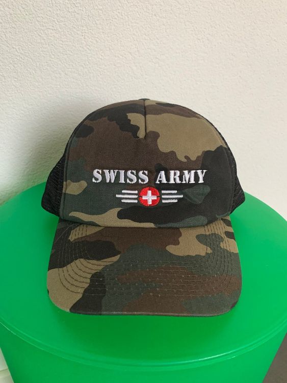 SWISS ARMY CAP Tarnmuster / hinten Netz (Neu (gemäss Beschreibung)) in ...
