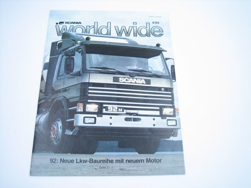 Scania World Wide Zeitschrift Baureihe 92 1984 | Kaufen auf Ricardo