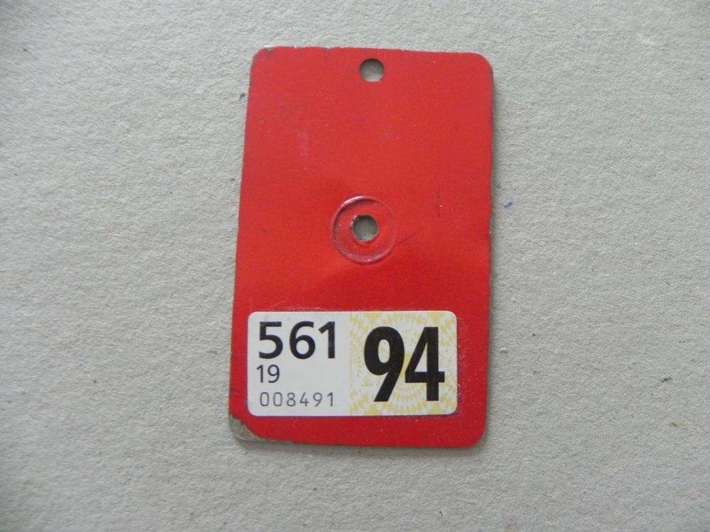 CH Velonummer Rad Velo Nummer 1994 Geschenk Jahr 94 Vignette (D ...