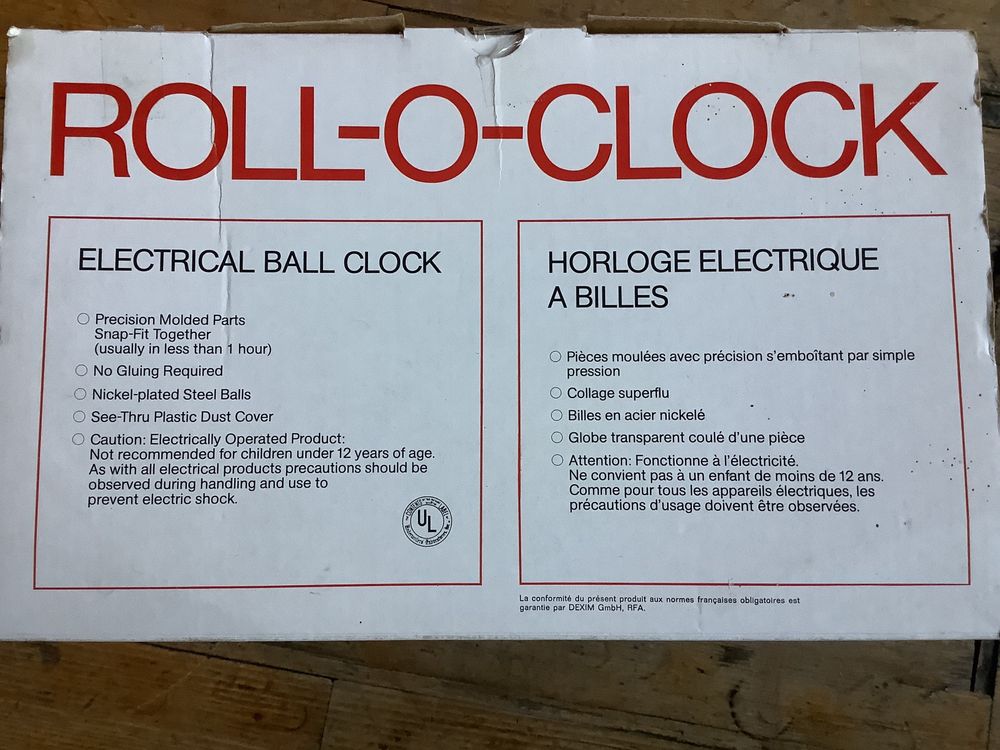 Vintage ROLL ‘O’ CLOCK Kugelbahnuhr (Gebraucht) in fribourg für CHF 51 ...