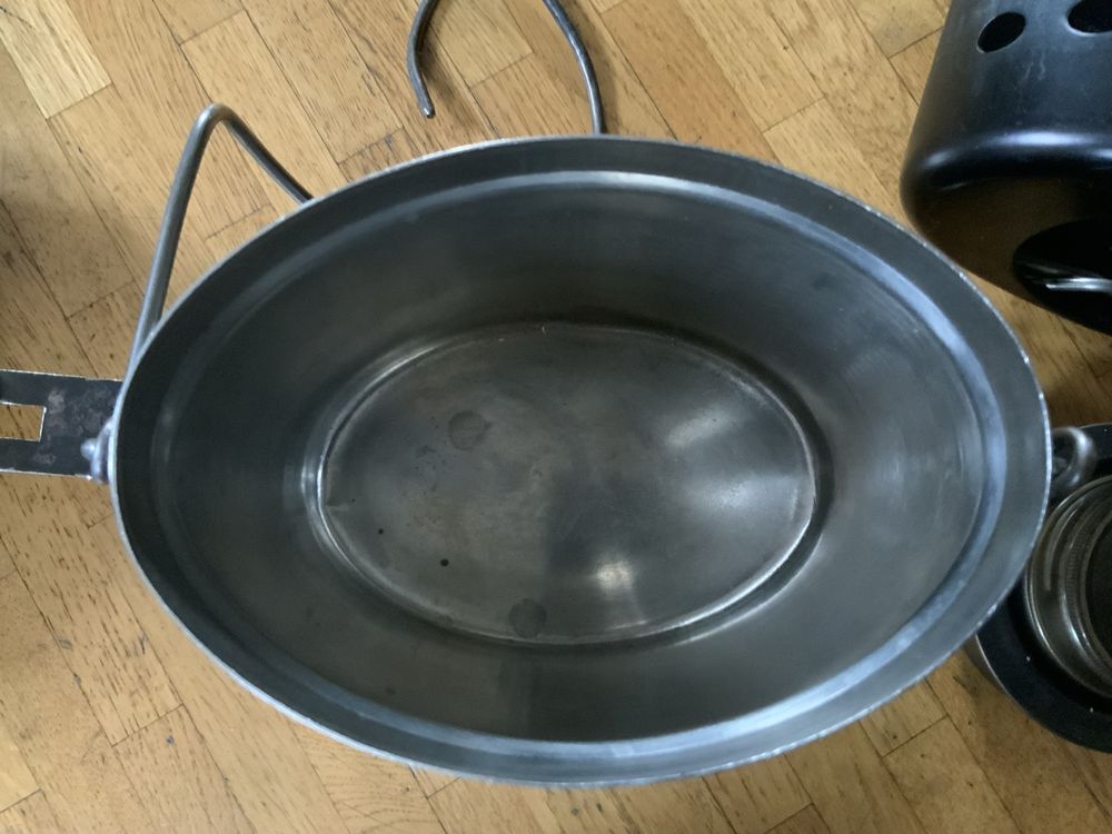 Swedish Army M40 Stainless Steel Mess Tin Mess Kit original | Kaufen ...