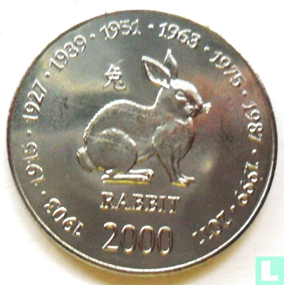 10 Shilling Chinesische Tierkreiszeichen Lunar 2000 Hase (Neu und ...
