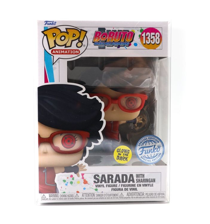 Sarada with Sharingan [GITD] #1358 Funko POP Naruto -NEW (Neu und ...