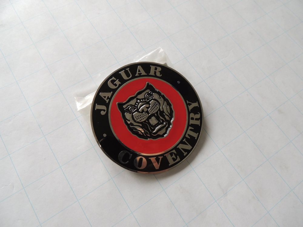 Jaguar Badge Plakette, sehr schön, Metall Chrom Email | Kaufen auf Ricardo
