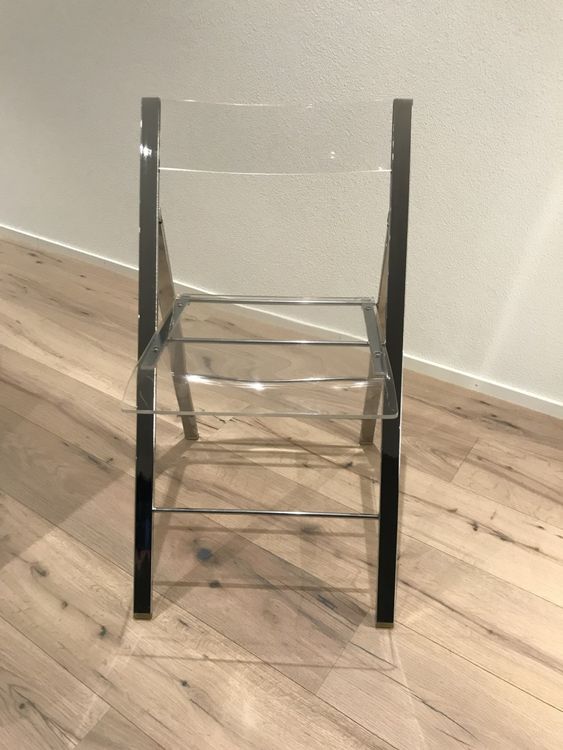 Schöner Plexiglas Klappstuhl Design 1960 - 1980 | Kaufen auf Ricardo