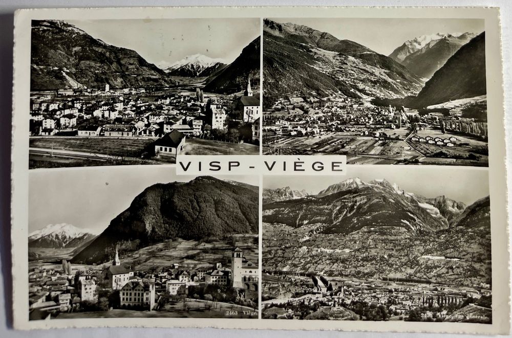 VISP - VIÈGE - Multi-vues 1956 (D'occasion) à Lutry pour CHF 3 – avec ...