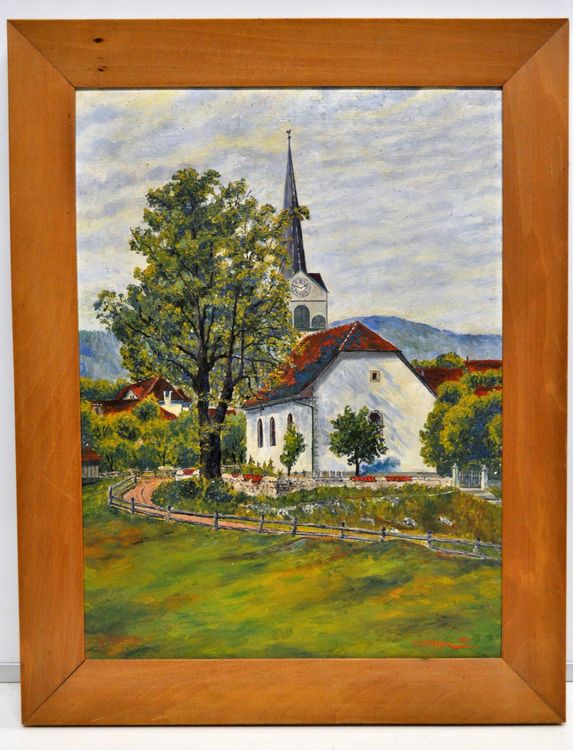 Tableau à l'huile (voir signature) 1921 (Gebraucht) in Neuchâtel für CHF 21 – nur Abholung auf ...