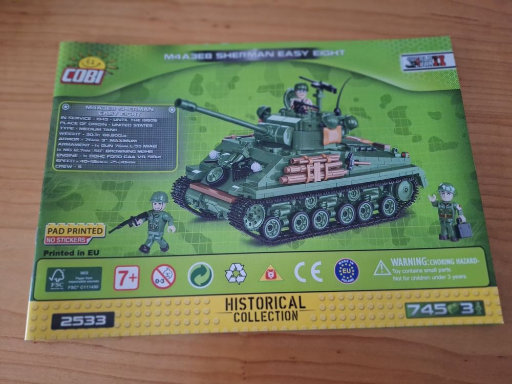 COBI / 2533 / M4A3E8 Sherman Easy Eight | Kaufen auf Ricardo
